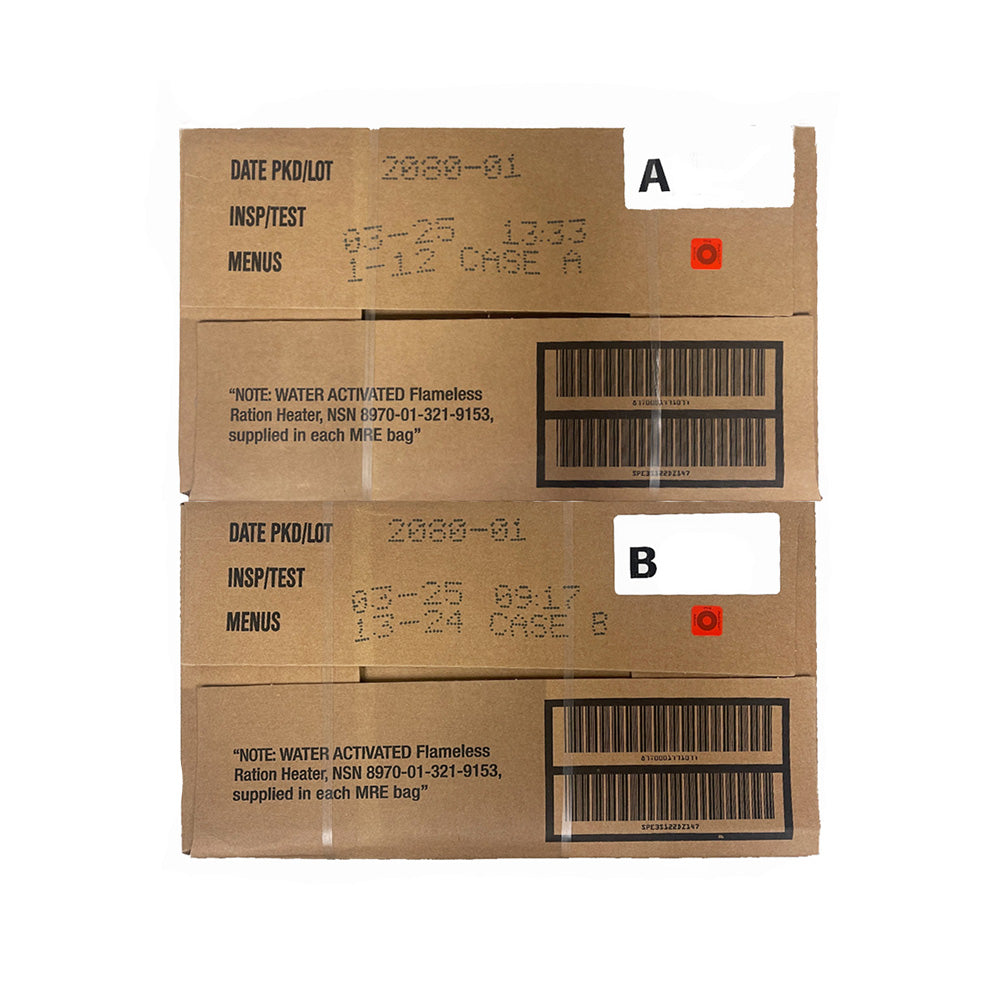 2025 Military MRE A B Case Combo INSPECTION 2026 Ozark Outdoorz 2025-military-mre-a-b-case-combo-inspection-2026-ozark-outdoorz